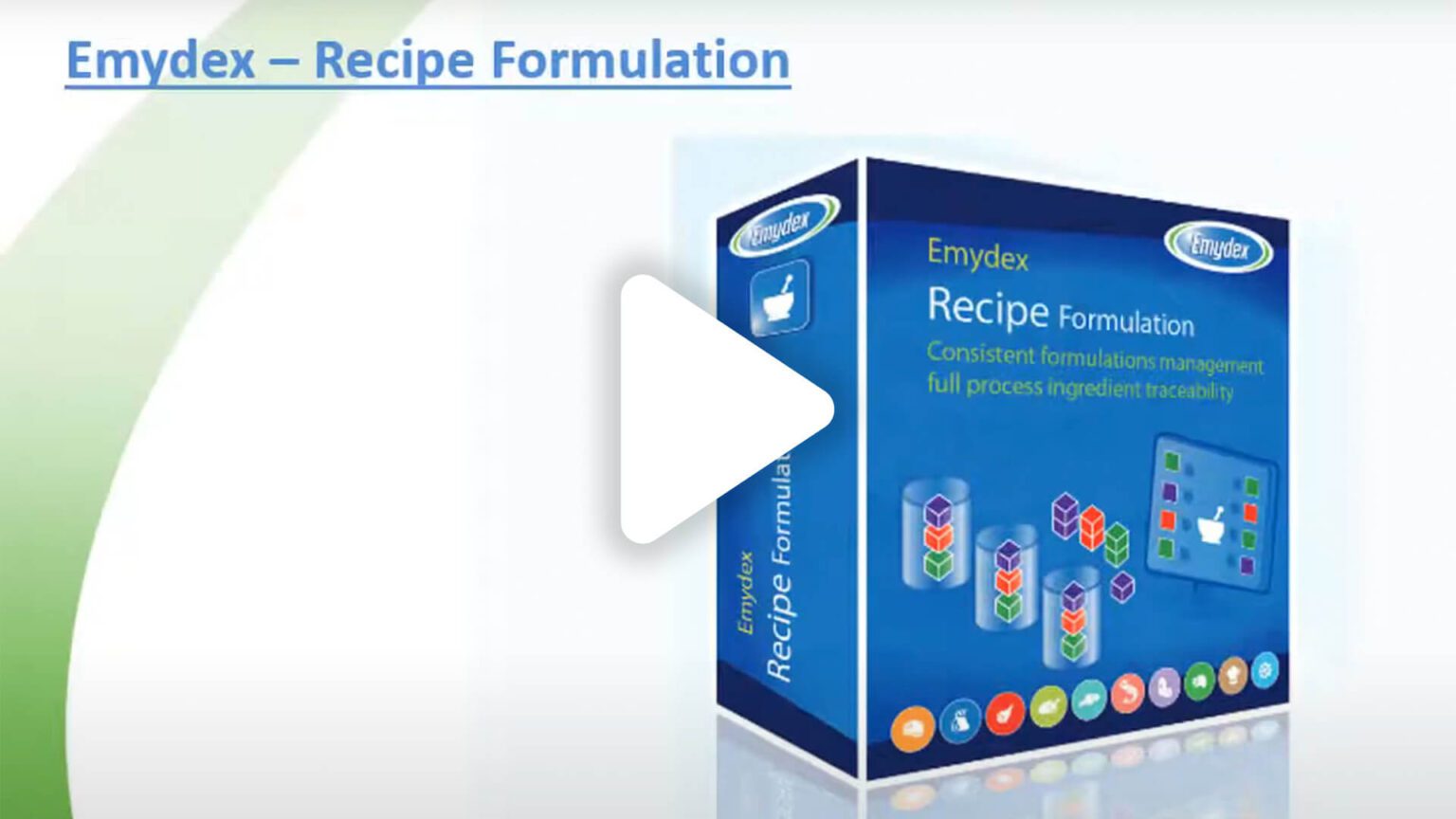 Recipe Formulation | Modules | Emydex Software Solutions